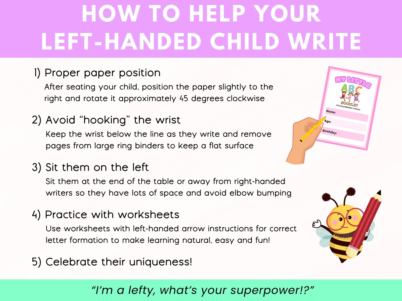 Letter Tracing Cards for Left-handed Kids, Printable Alphabet ...