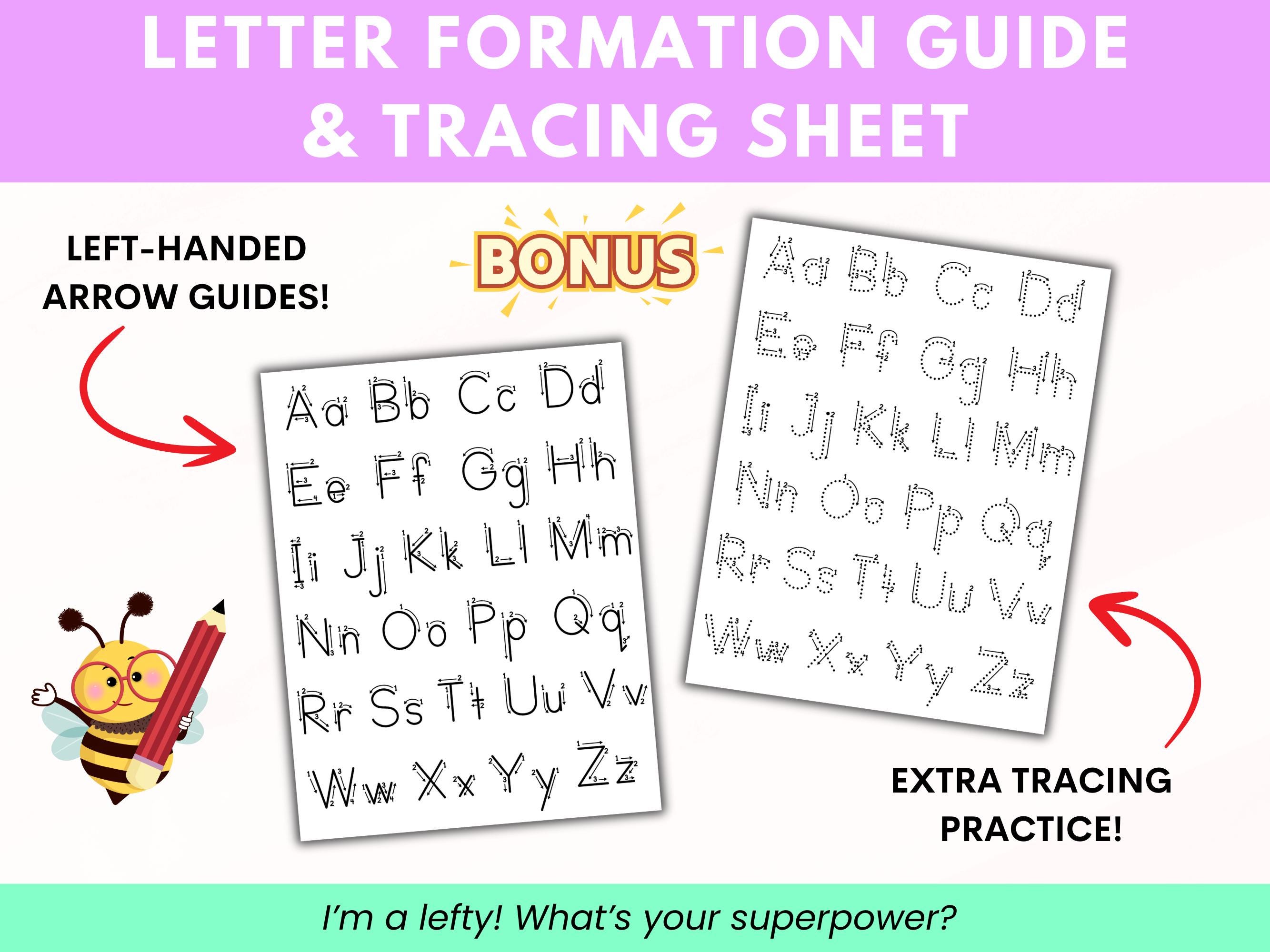 Hand Writing Practice Sheets for Kids, Kids Learn to Write Alphabet ...