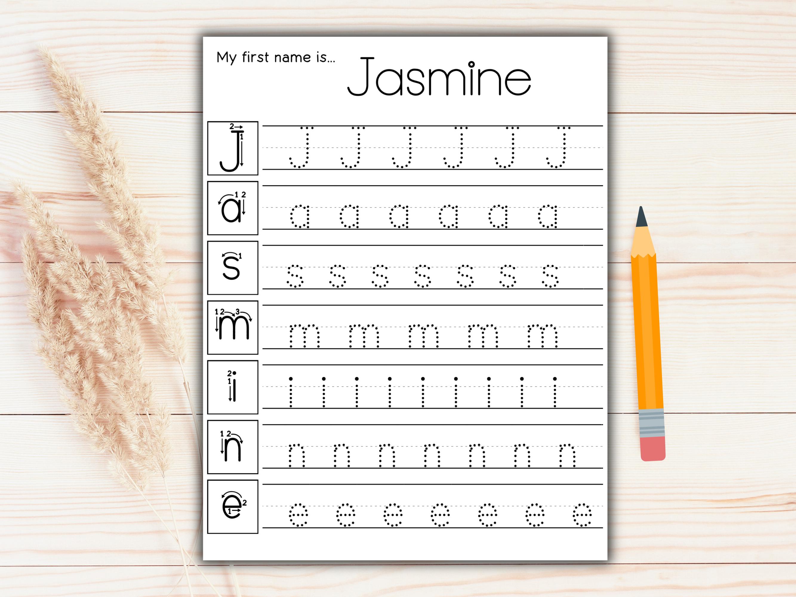 Custom Name Tracing Page, Custom Handwriting Practice for Children ...