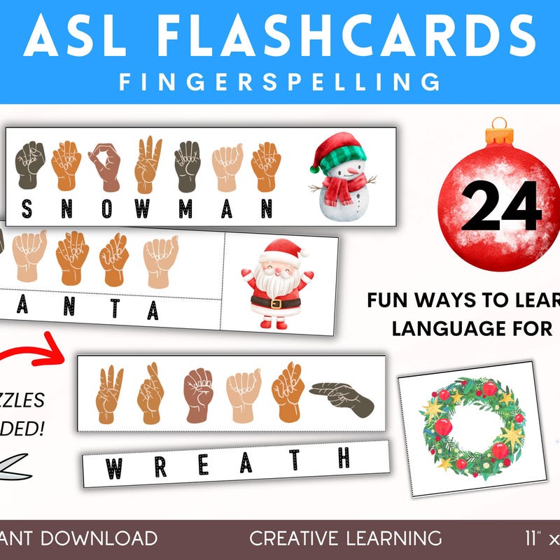 Sign Language Card - Etsy