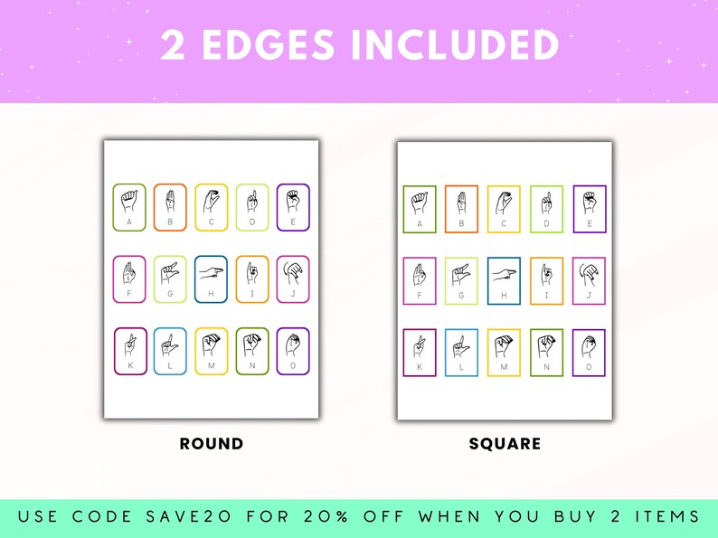 ASL Alphabet Printable, Sign Language Flash Cards, Fingerspelling for ...