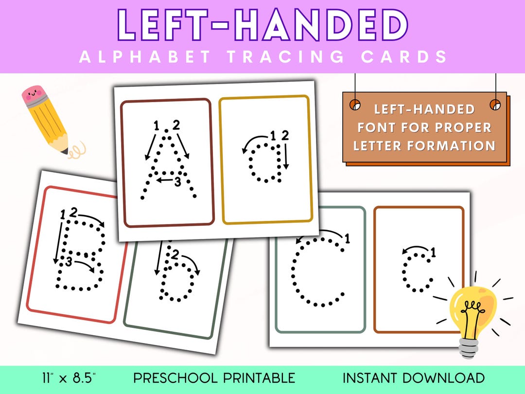Alphabet Tracing Flash Cards, Handwriting Practice Sheets for Kids ...