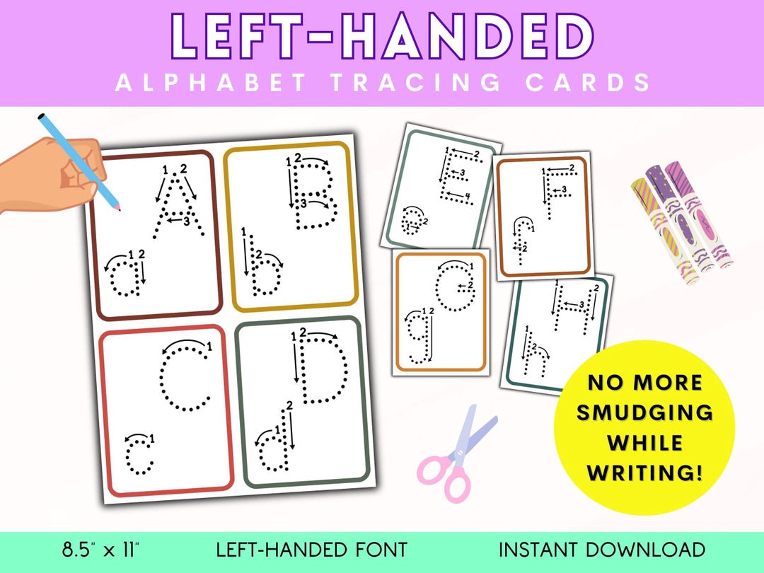 Letter Tracing Cards, Kids Activities Worksheet, Handwriting Practice ...