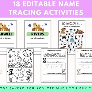 Editable Name Tracing Sheet, Customizable Name Tracing Worksheets ...