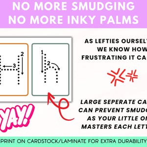 Alphabet Tracing Flash Cards, Handwriting Practice Sheets for Kids ...