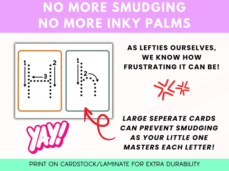 Alphabet Tracing Flash Cards, Handwriting Practice Sheets for Kids ...