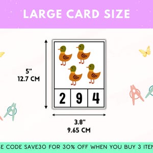 Farm Animals Counting Clip Cards, Learn to Count to 10, Exercises for ...