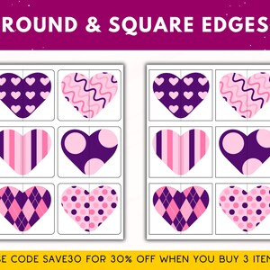 Printable Valentine's Day Activity, Matching Cards for Kids, Heart ...