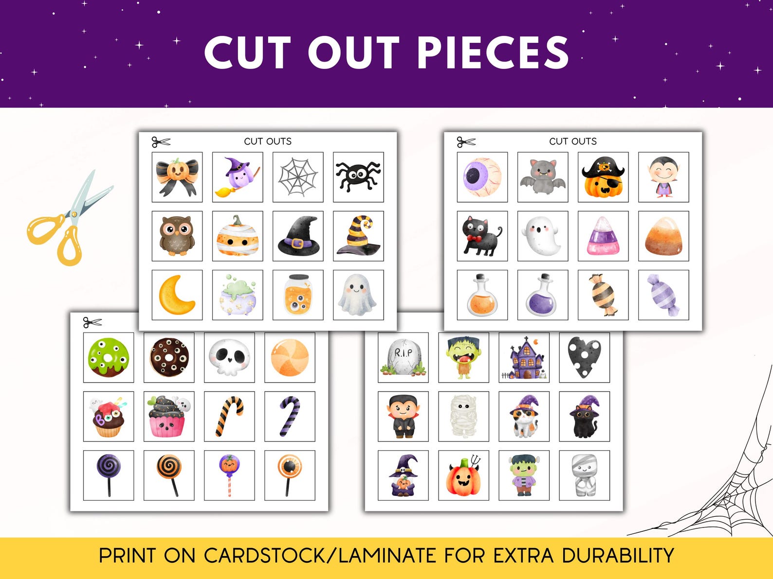 Halloween Patterns Brain Teaser Puzzles Pattern Recognition Matching ...