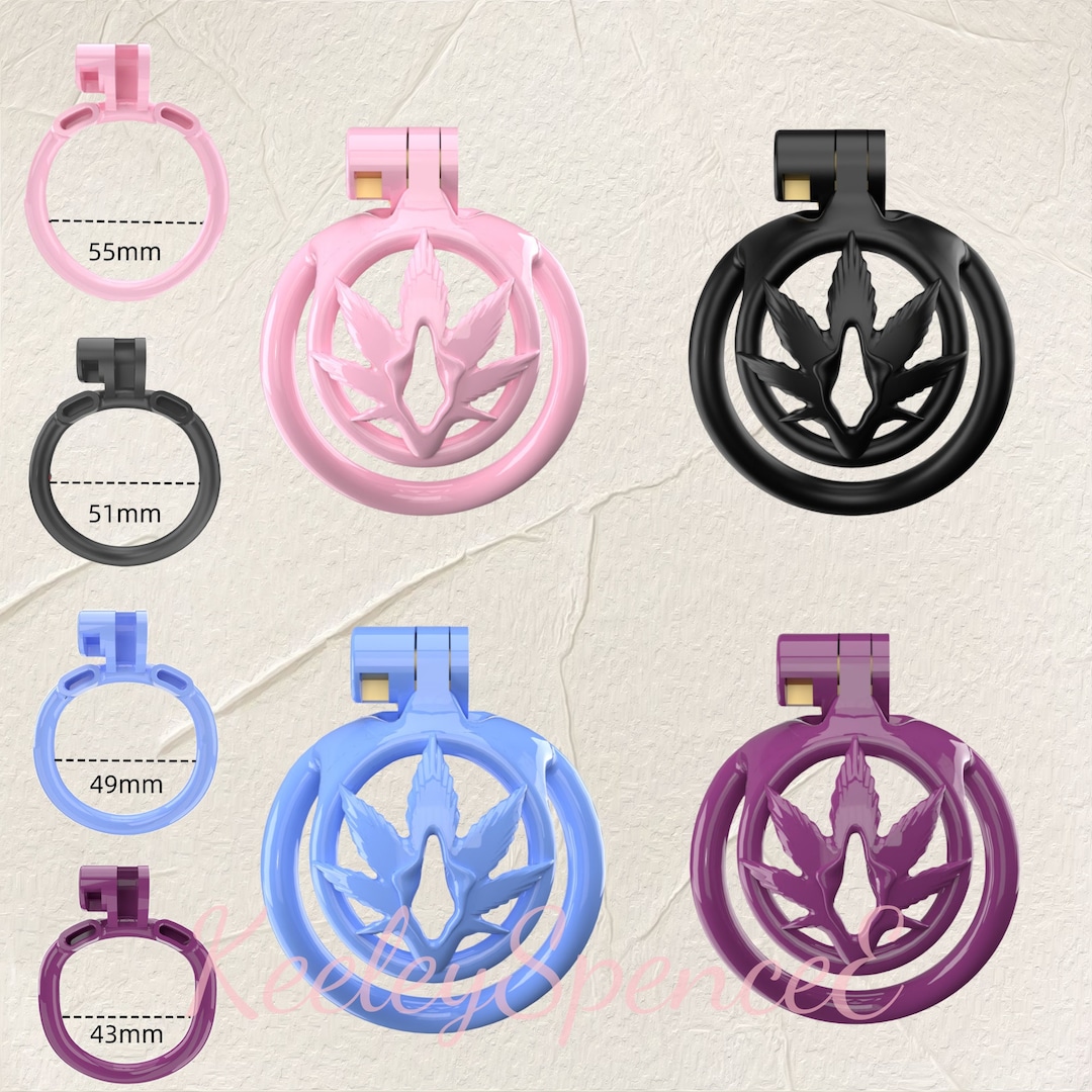 3D Printed Nylon Resin Chastity Cage/maple Leaf Design/plastic Sissy ...