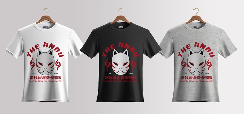 Anbu Mask Vintage Shirt Unisex, Anime Manga Shirt, Anime Lovers Shirt ...