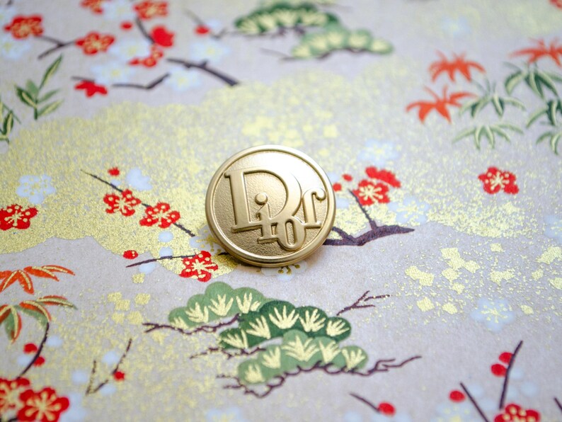 Vintage Dior Gold Metal Buttons - Etsy