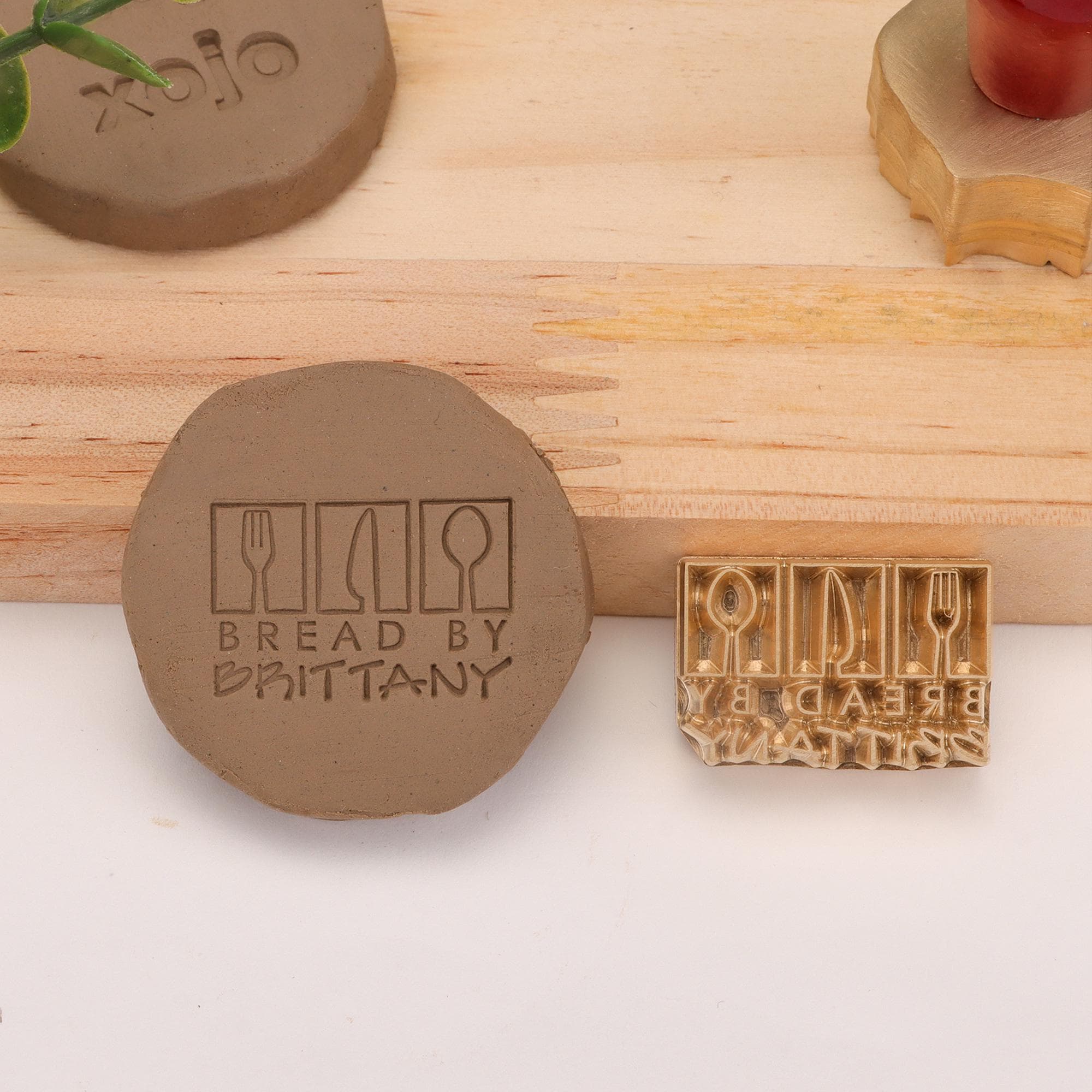 Custom Pottery Stamp With Your Name, Polymer Clay Stamps, Personalized ...