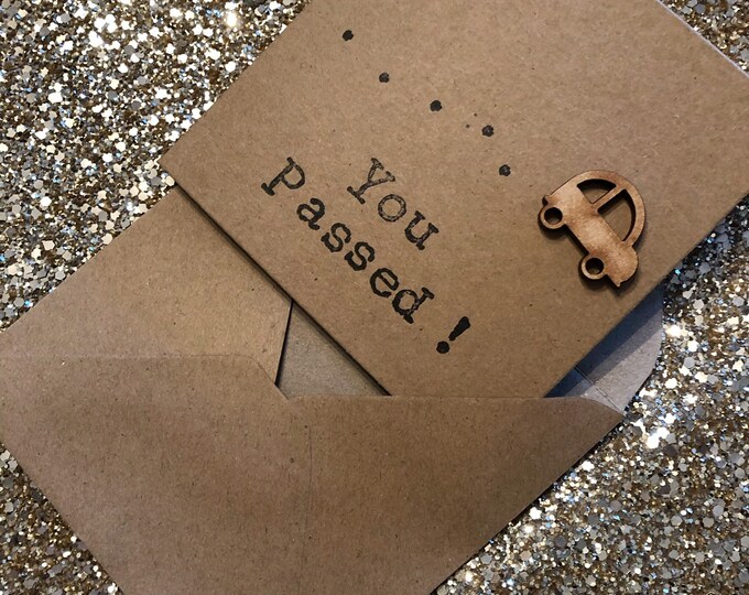 You Passed Driving Test Greetings Card Handmade - Etsy