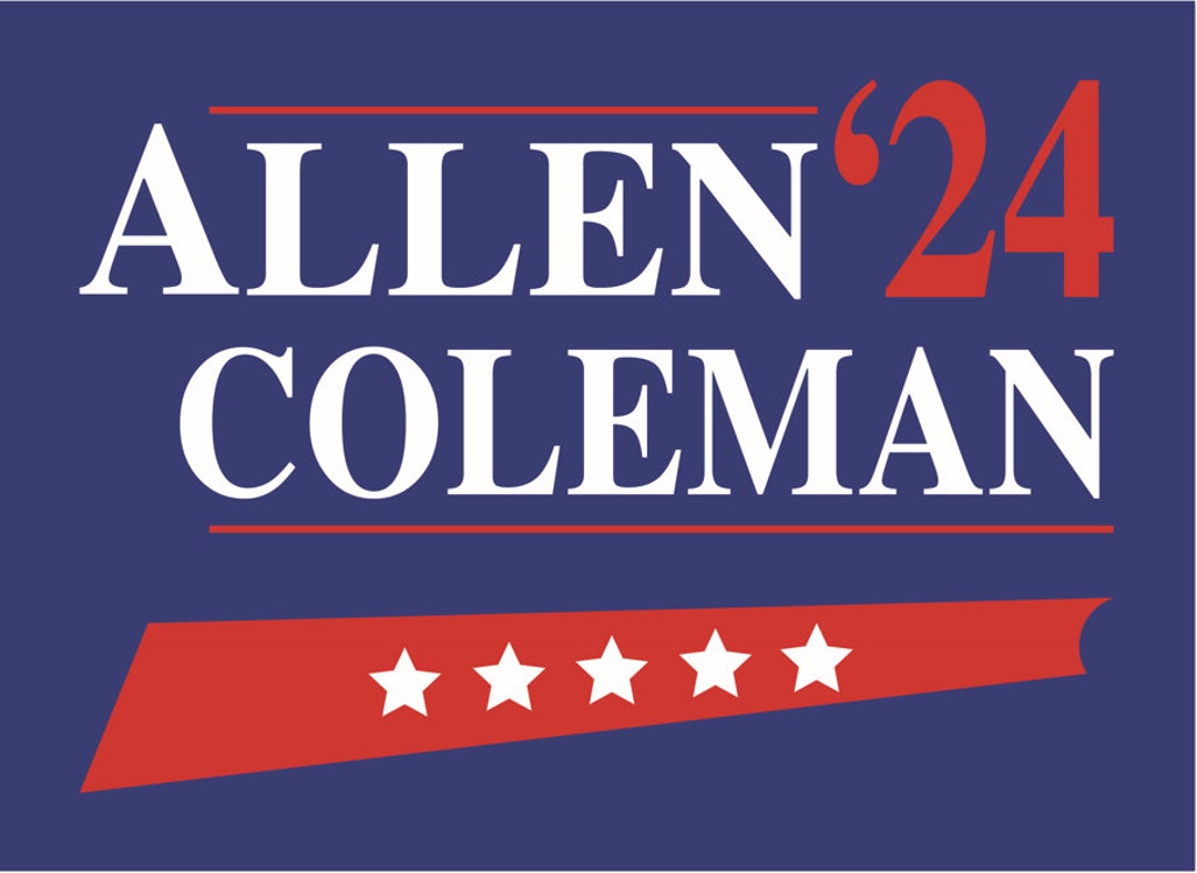 Allen Coleman '24 Yard Sign - Etsy