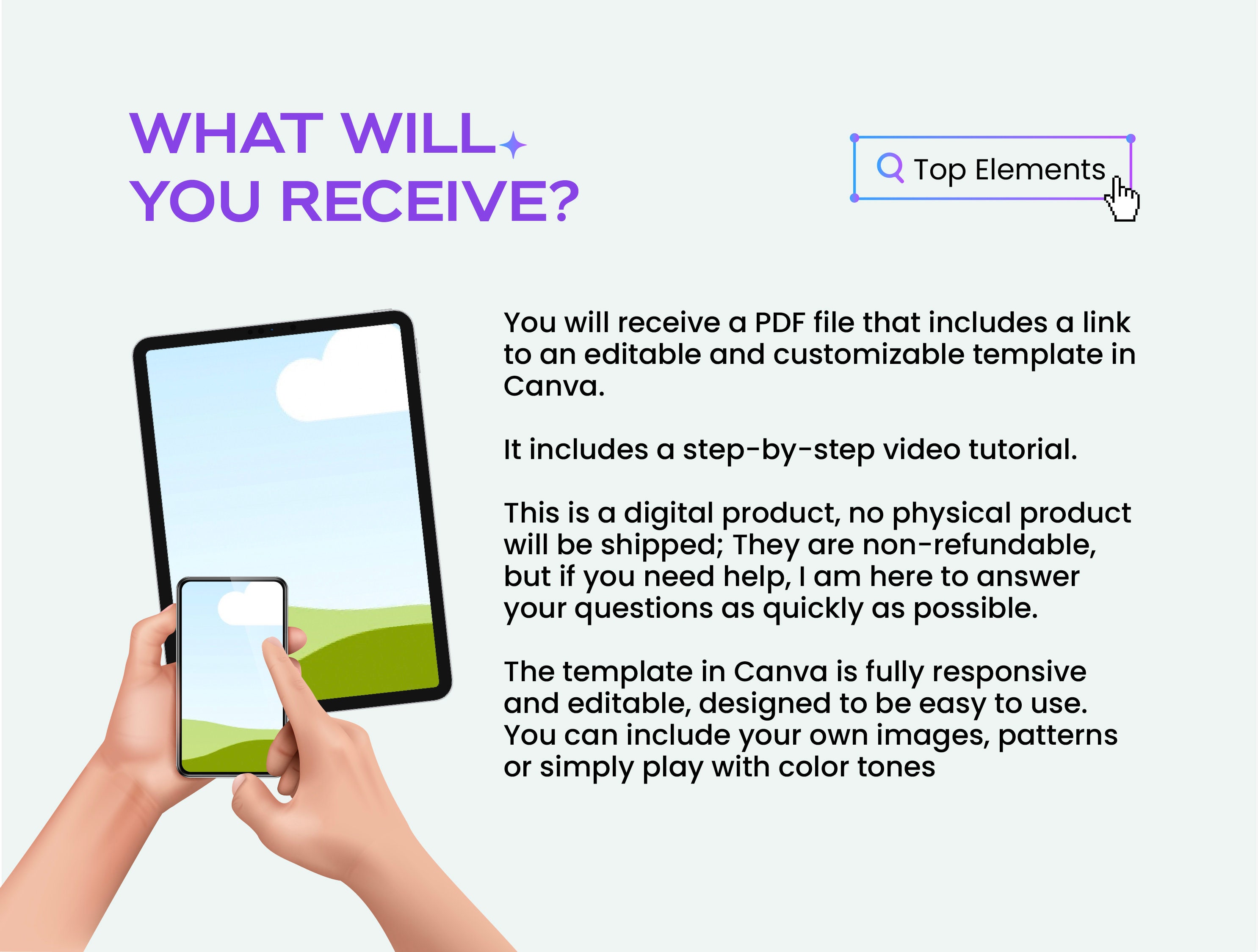 Editable DEVICES Frame in CANVA, Template Pack PHONE, Tablet, Smart ...
