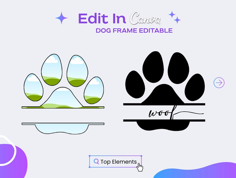 Create Your Own Dog Designs in Canva, Dog Tag Mockup, Editable Dog ...