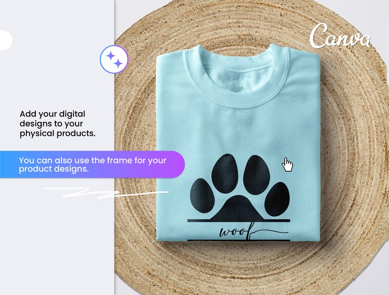 Create Your Own Dog Designs in Canva, Dog Tag Mockup, Editable Dog ...