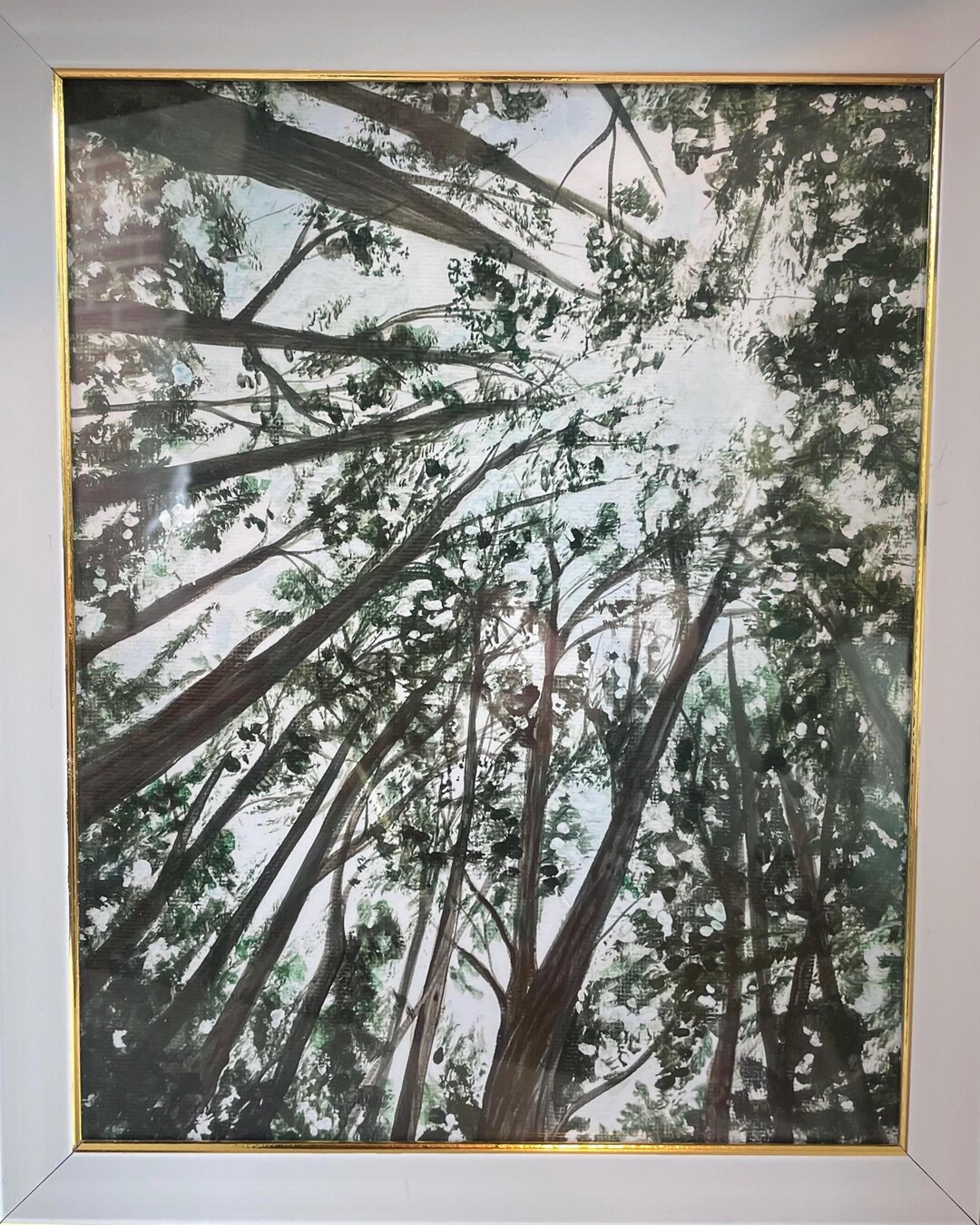 Forest Tree Art Print: Chapman State Park Acrylic Painting (8x10 Matte ...