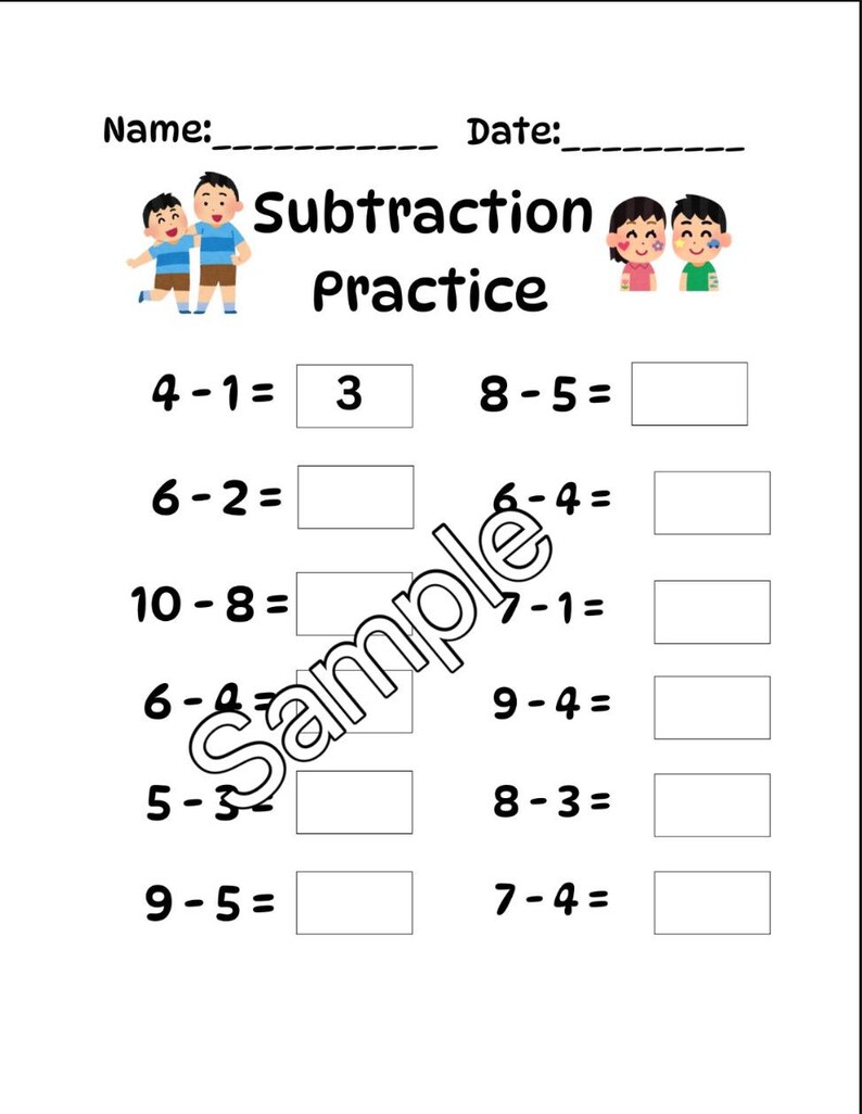 Addition & Subtraction Worksheets | Kindergarten-first Grade Math ...