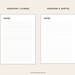 Notes Page Printable Template, Note Taking, Blank Writing Papers, Notes ...