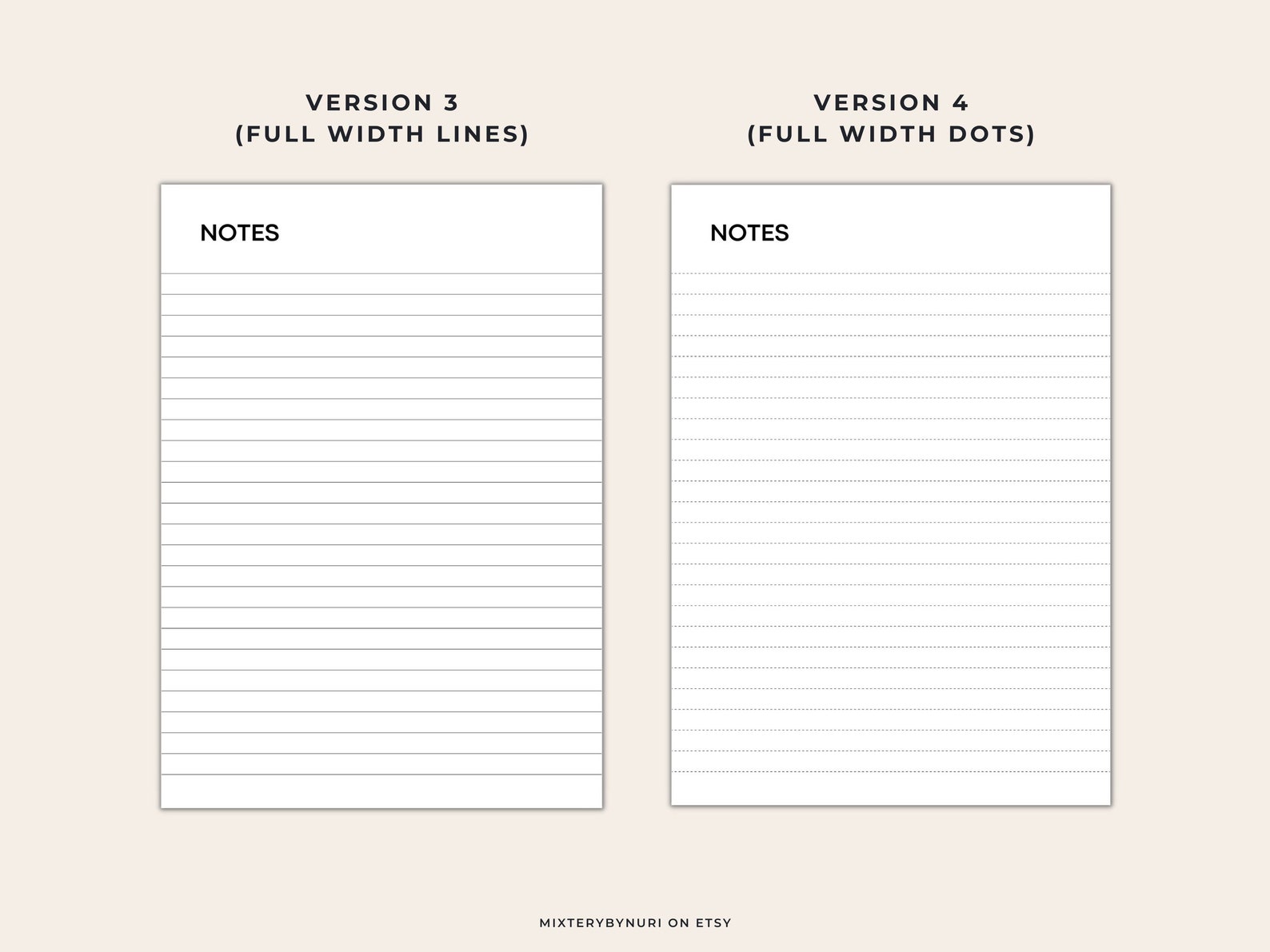 Notes Page Printable Template, Note Taking, Blank Writing Papers, Notes ...
