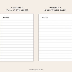 Notes Page Printable Template, Note Taking, Blank Writing Papers, Notes ...