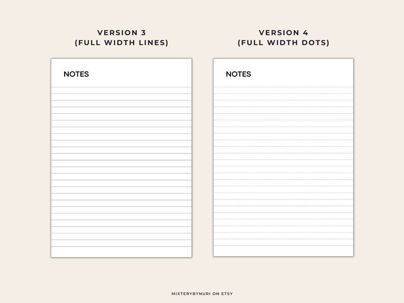 Notes Page Printable Template, Note Taking, Blank Writing Papers, Notes ...