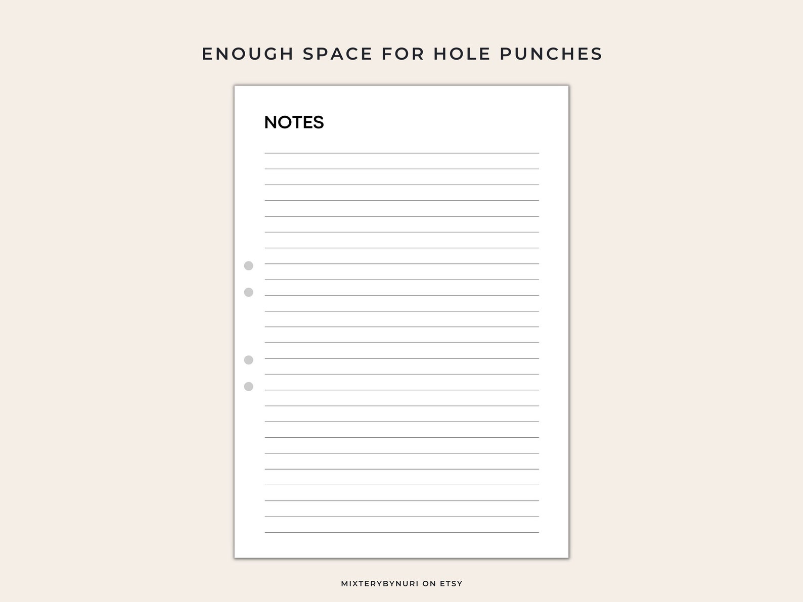 Notes Page Printable Template, Note Taking, Blank Writing Papers, Notes ...