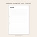 Notes Page Printable Template, Note Taking, Blank Writing Papers, Notes ...