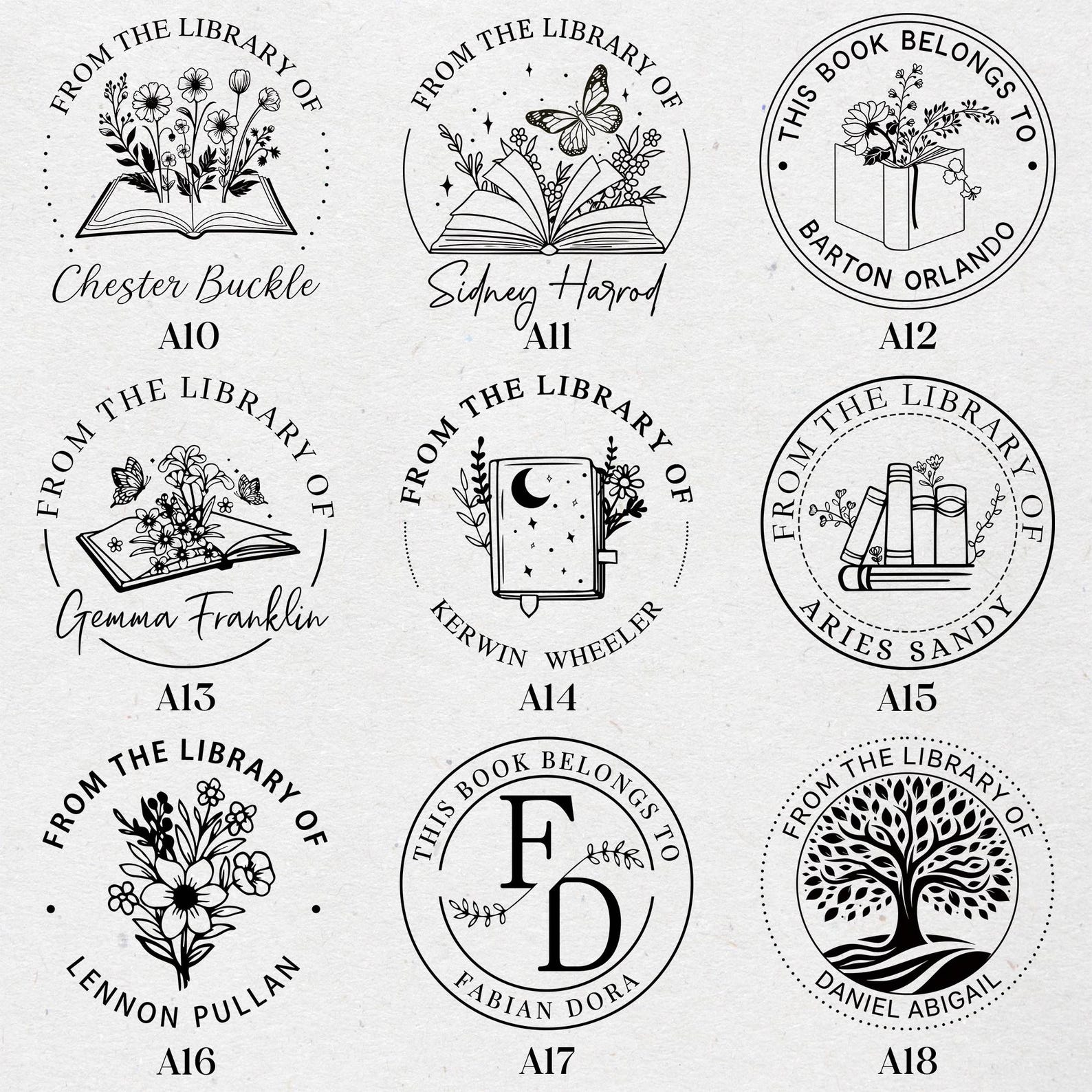 Personalized Book Embosser, Library Embosser Custom Any Logo, From the ...