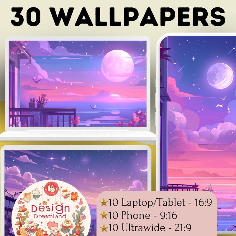 Wallpaper Night 4k - Etsy