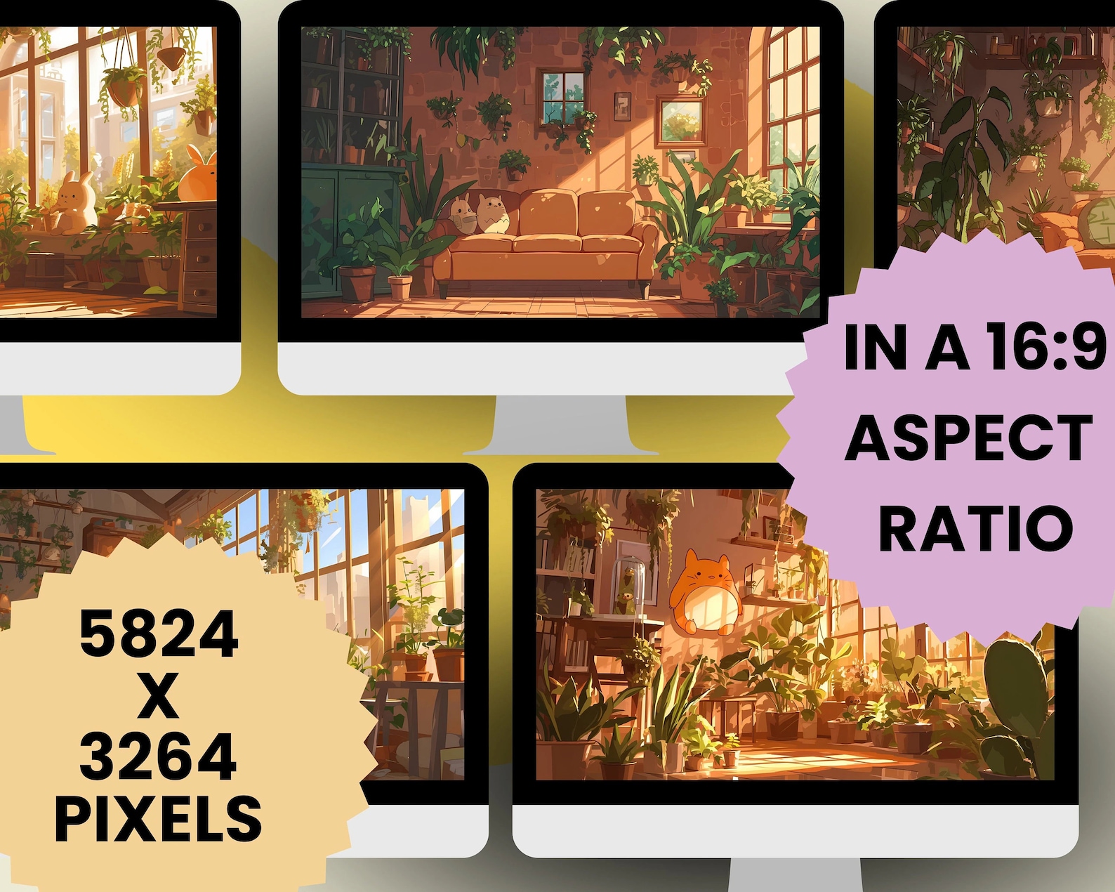 Ghibli Wallpaper MEGA Bundle, Cute & Cozy Anime Wallpapers for Tablets ...