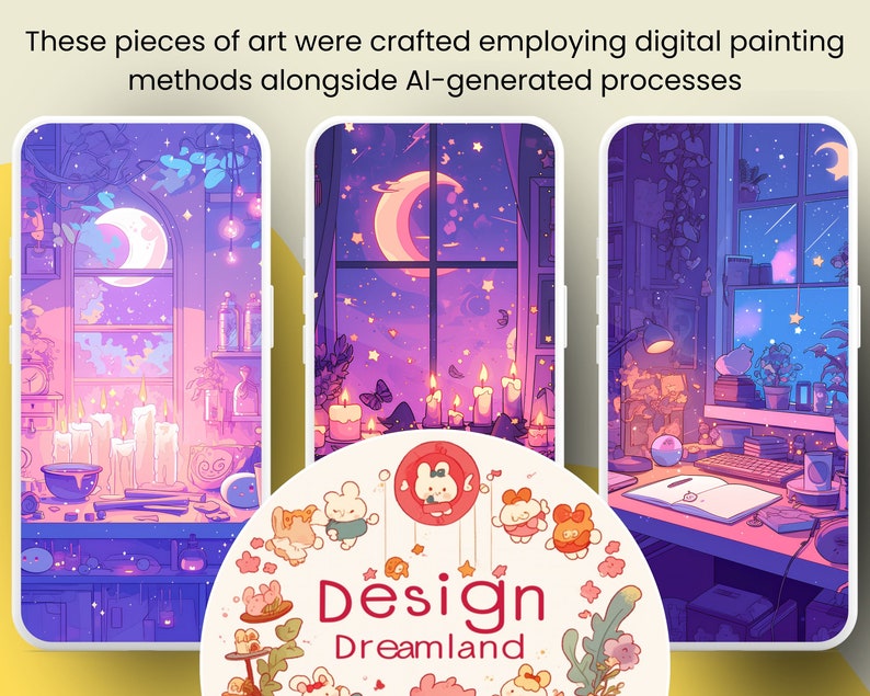 Witchy Wallpaper Screensaver - Cute Witch Aesthetic, Digital Desktop ...