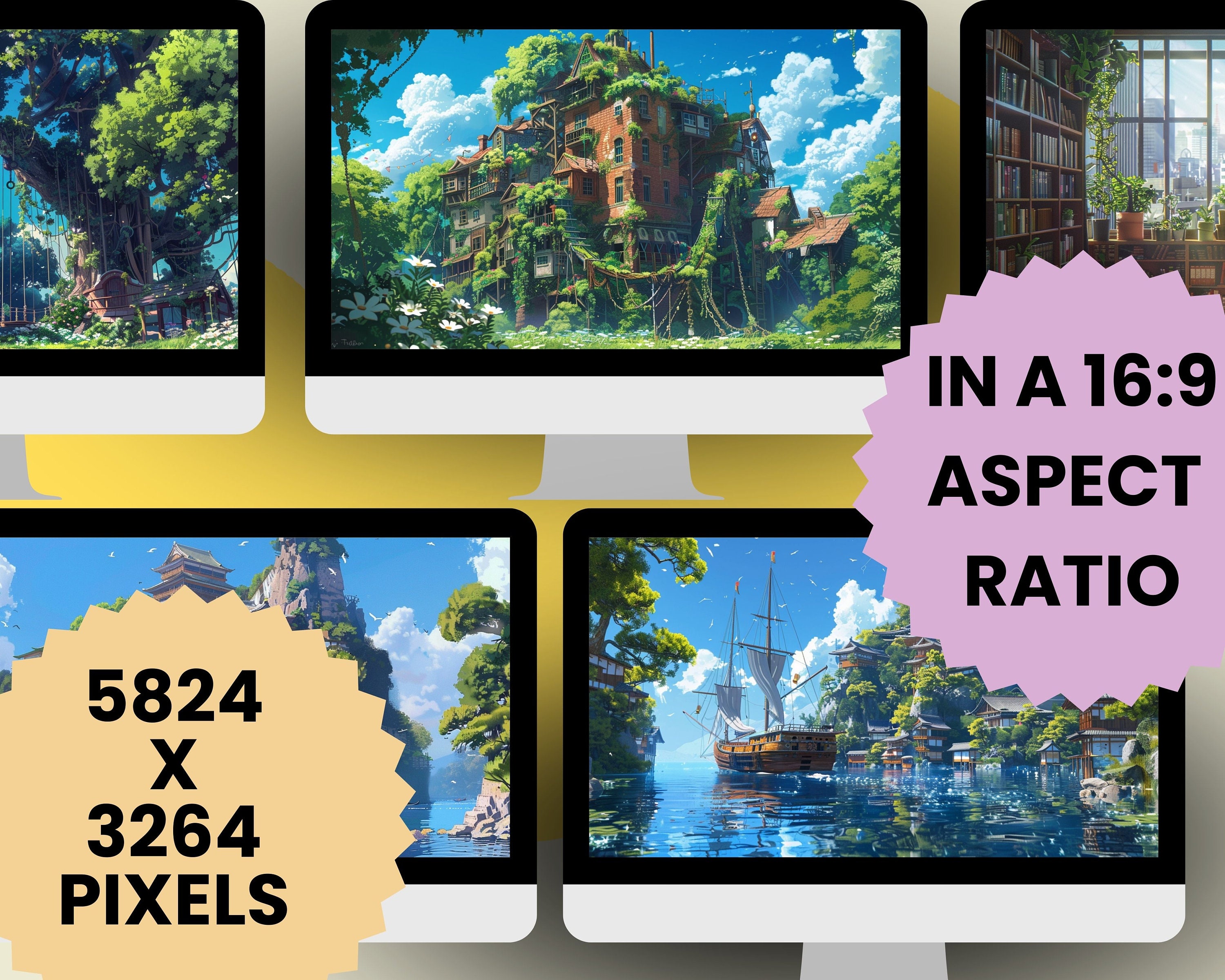 Cute Desktop Wallpaper, Adorable Ghibli Anime Screensaver, Studio ...