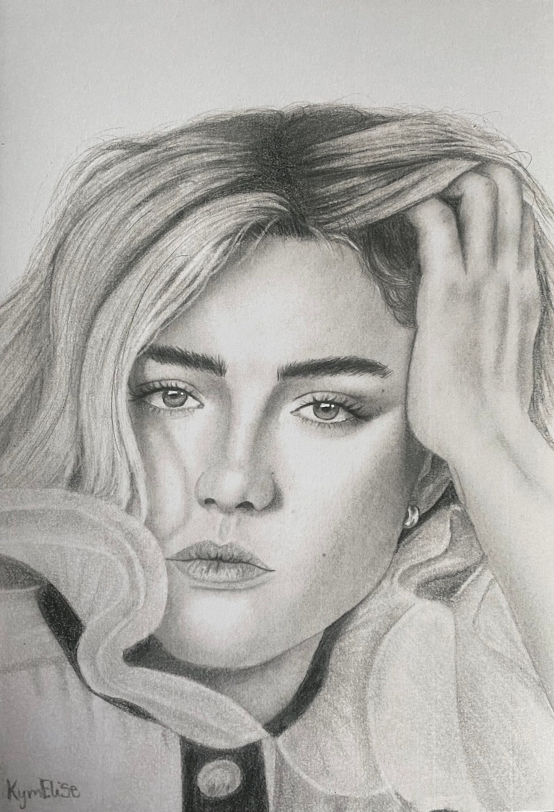 Florence Pugh Drawing A4 Prints - Etsy