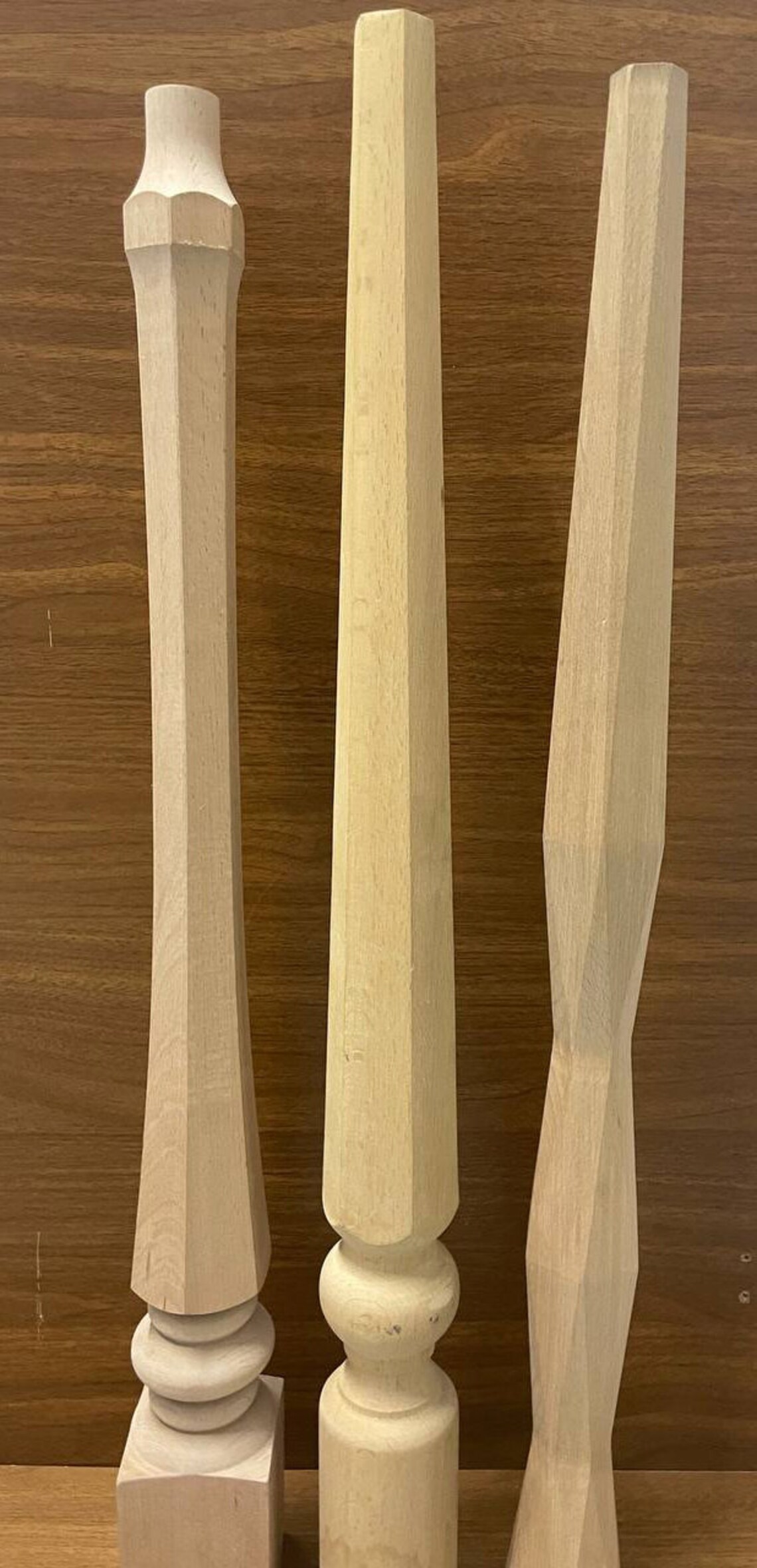 Set of 4 Farmhouse Wood Table Legs Kitchen Island Legs Dining Table ...