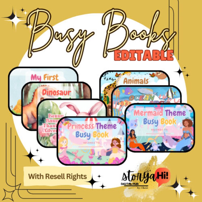 Editable Busy Book Bundle for Girls - Etsy