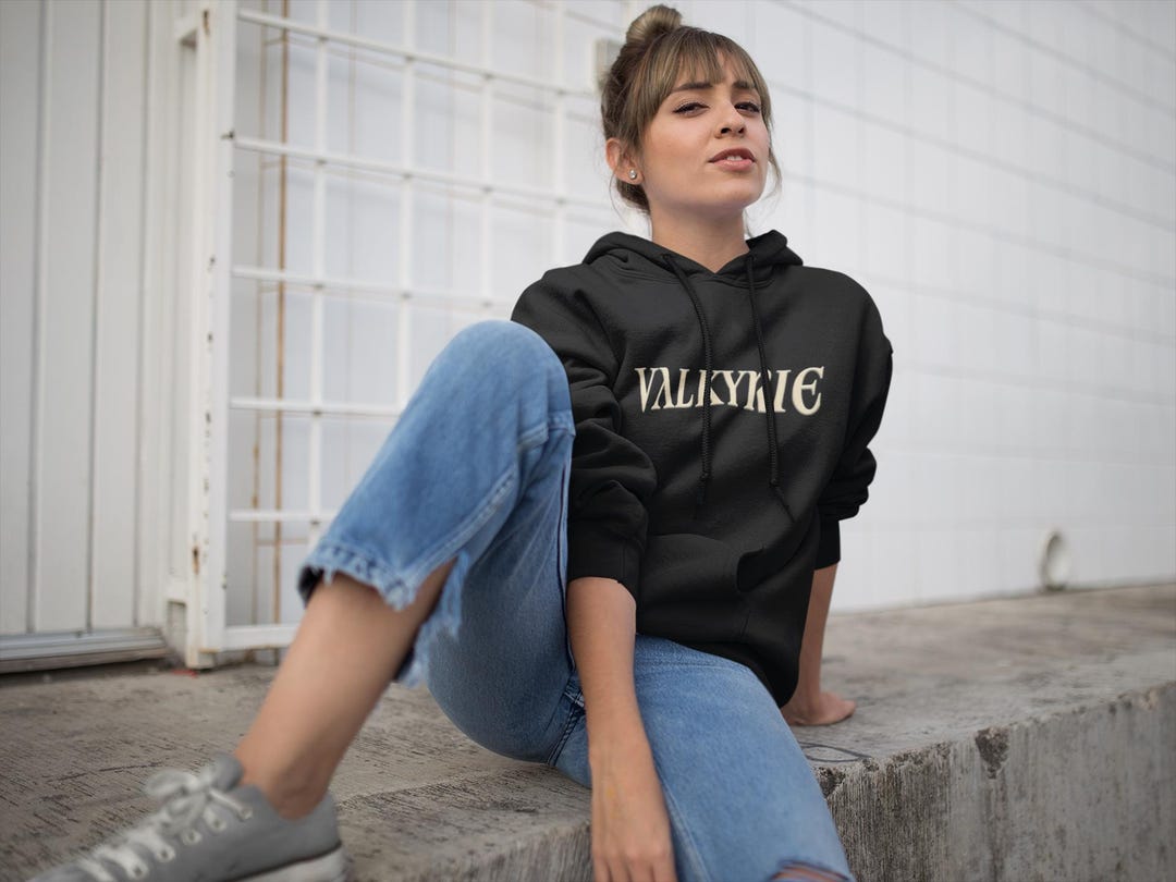 Norse Valkyrie Wings Hoodie - Viking Warrior Sweatshirt for Mythology ...