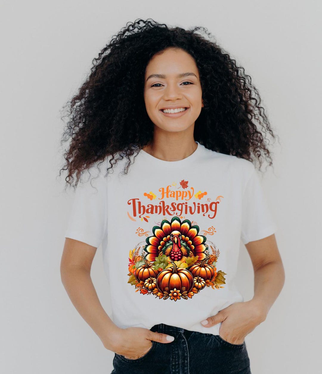 Festive Thanksgiving Turkey Tee - Etsy