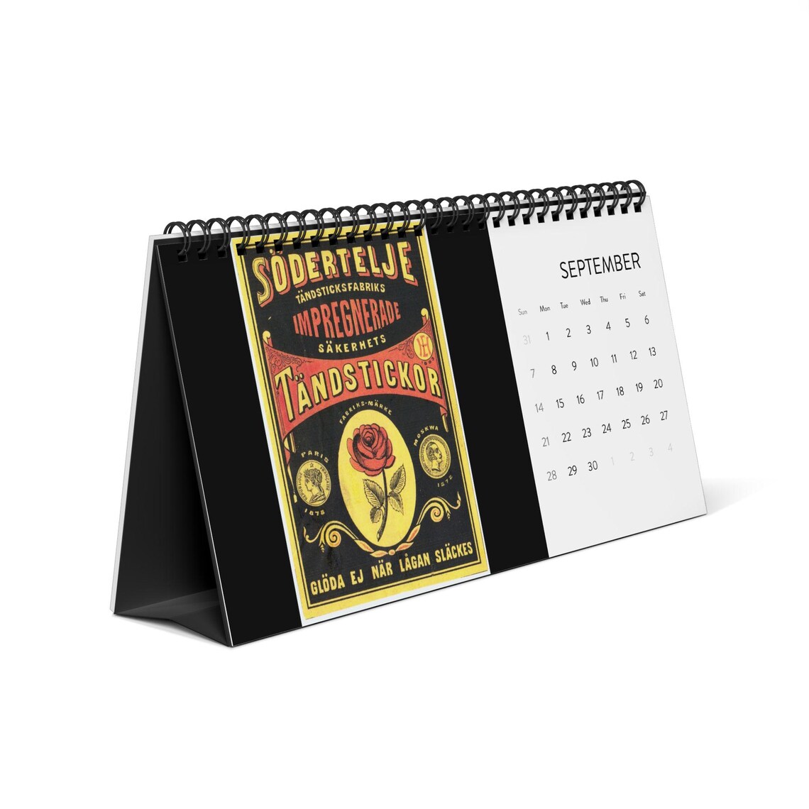 Vintage Matchbox Calendar-2025 Desktop-retro Match Box Covers From ...