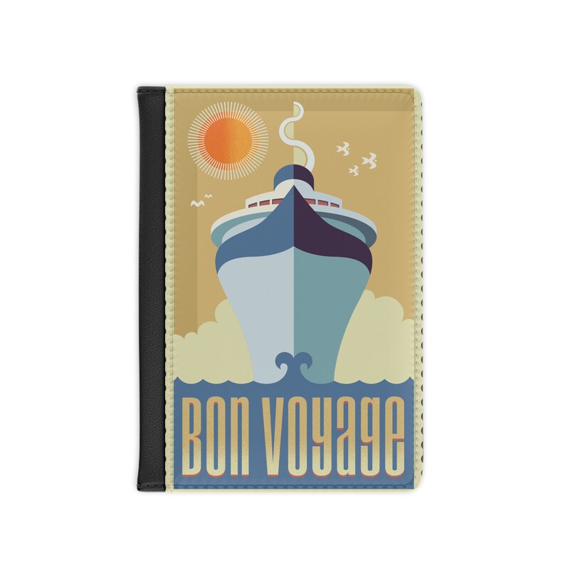 Bon Voyage Retro Passport Cover - Etsy