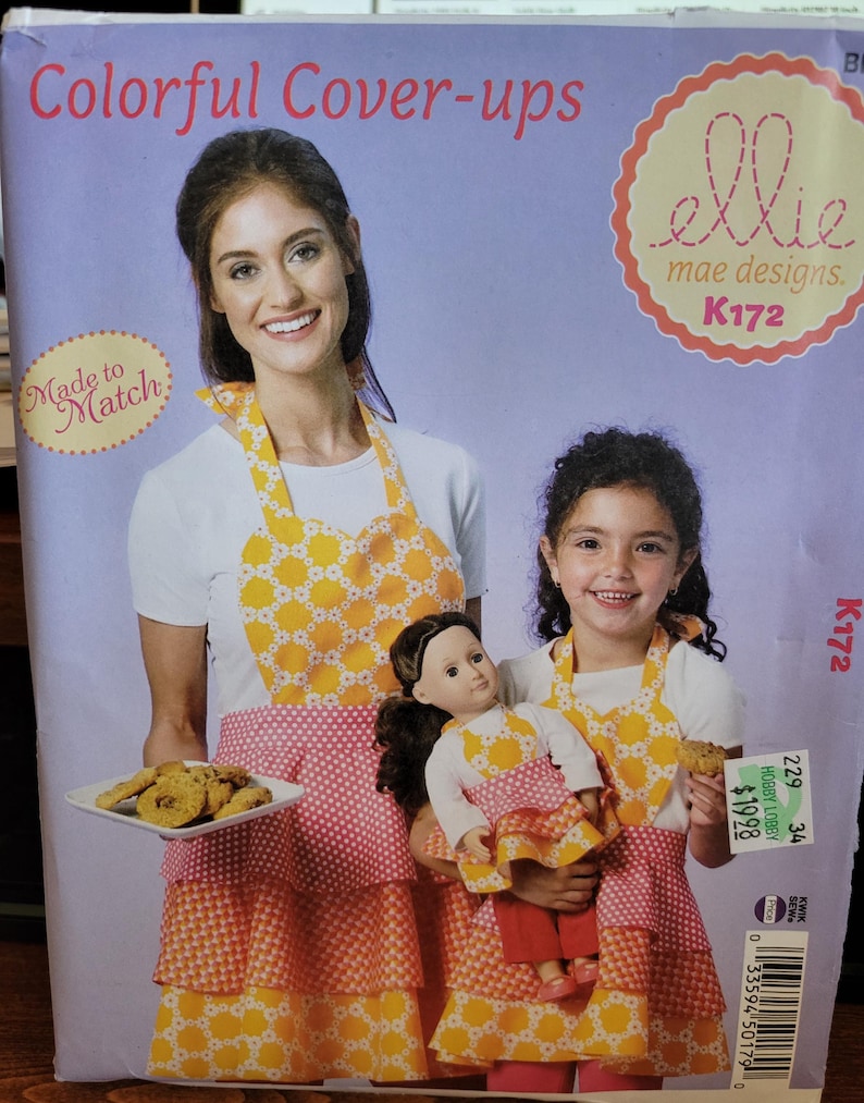 Ellie Mae Mommy/ Me/ Dolly Apron Pattern - Etsy