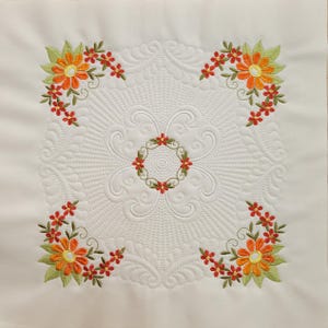 Quilted and Embroidered Quilt Blocks - Etsy