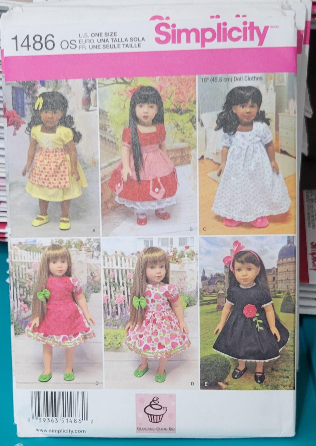 Simplicity 1486 18 Doll Clothes Pattern - Etsy Simplicity 1486 18 Doll Clothes Pattern - Etsy