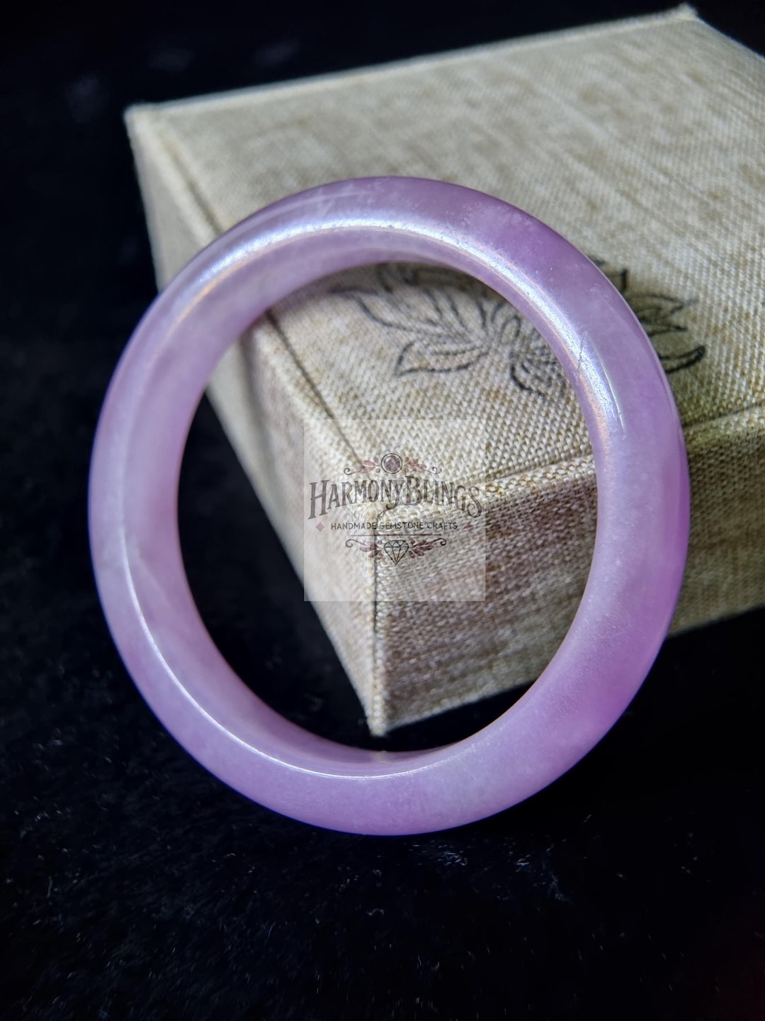 Vintage Purple Jadeite Bangle - Certified Natural Jade Bracelet ...