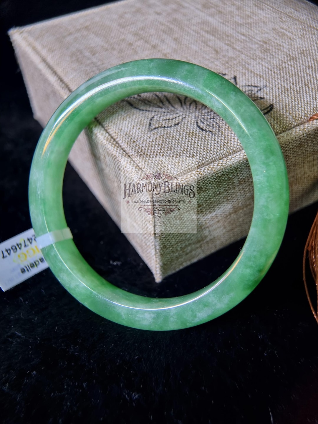 Vintage Blue Jadeite Bangle - Certified Natural Jade Bracelet Perfect ...