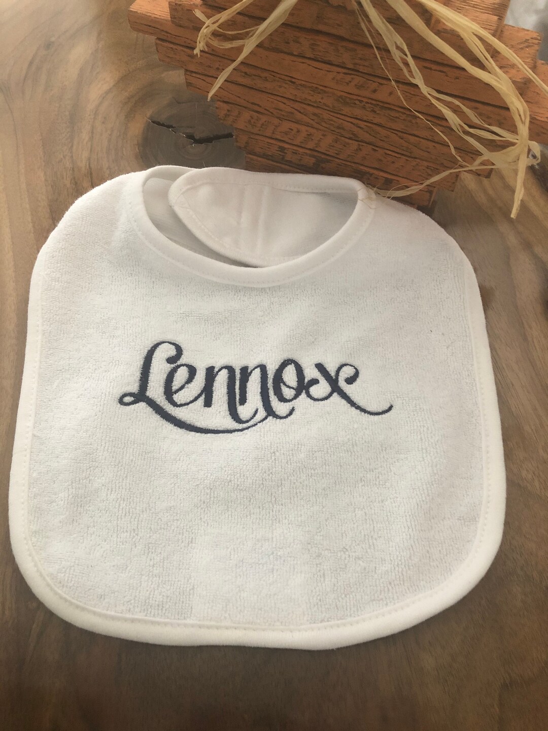 Personalized Monogram Bib Embroidered Bib Monogrammed Bib - Etsy
