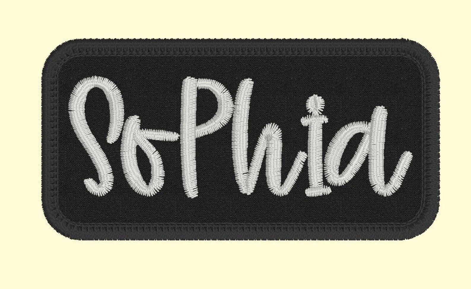 Custom Embroidered Name Patch: Iron-on Personalized Badge (2x3) - Etsy