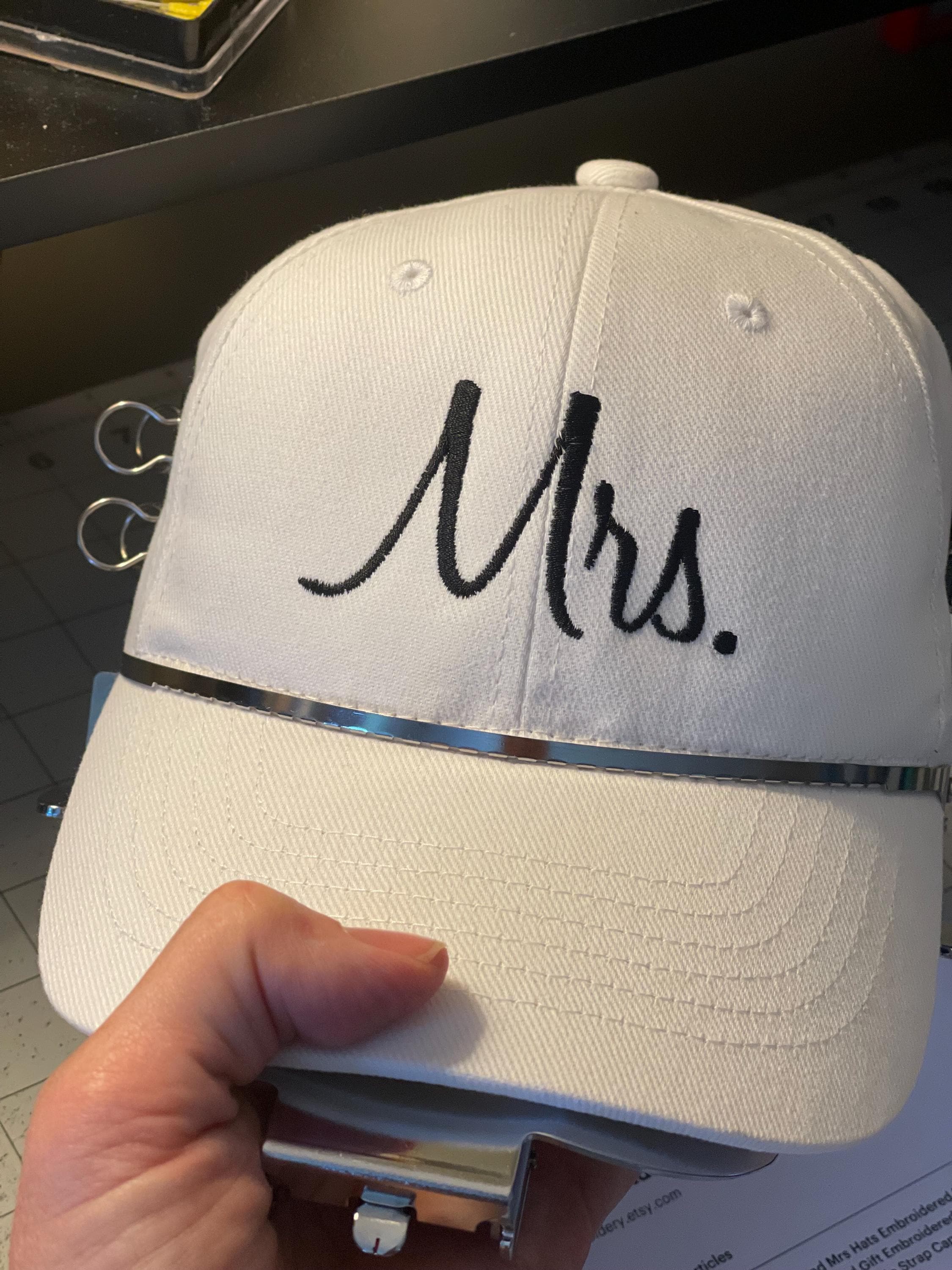 Embroidered Mr & Mrs Dad Hats | Newlywed Gift | Adjustable Baseball Cap ...